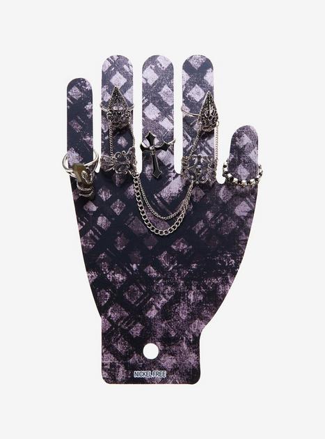 Gothic Statement Chain Ring Set | Hot Topic