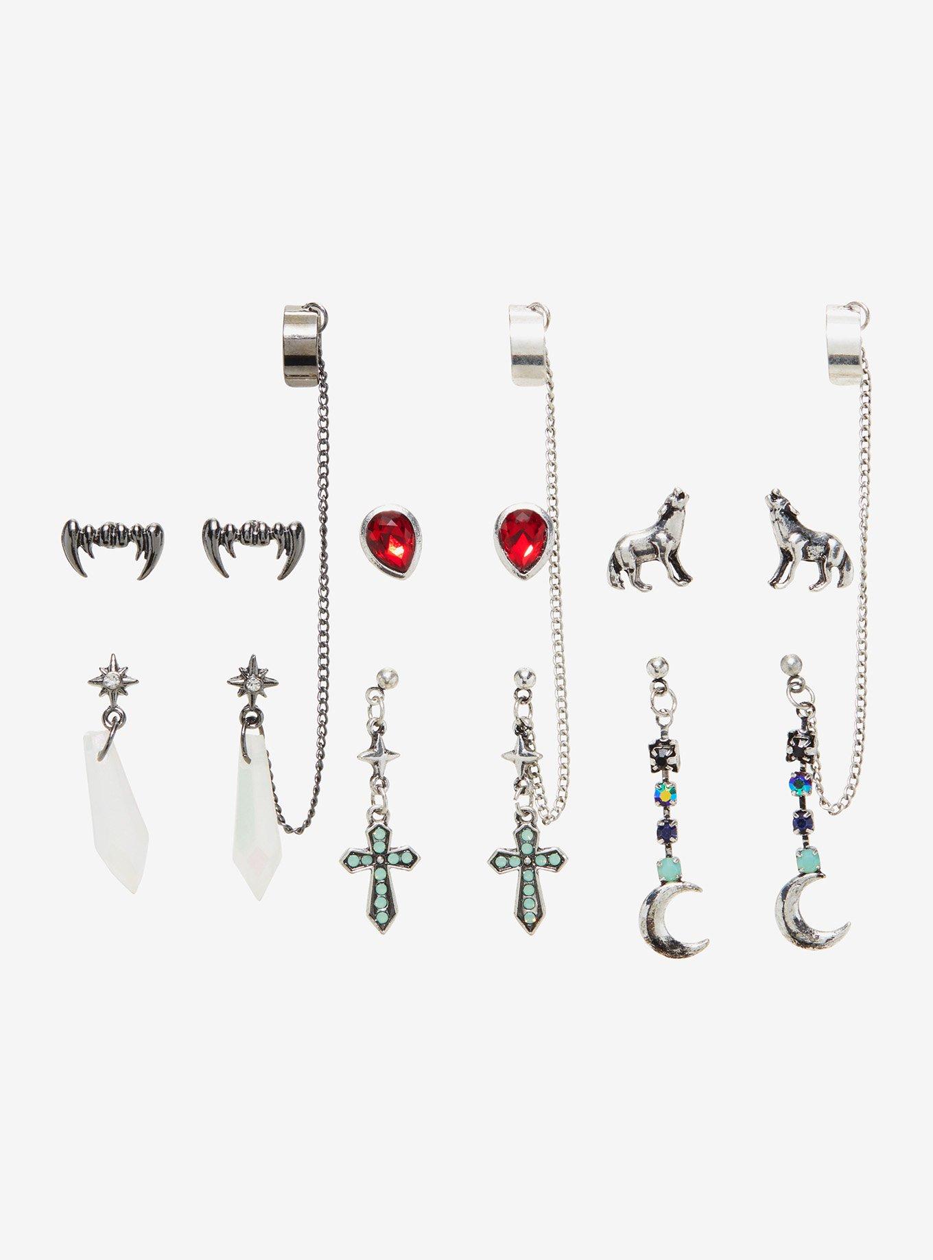 Vampire Wolf Cuff Earring Set | Hot Topic