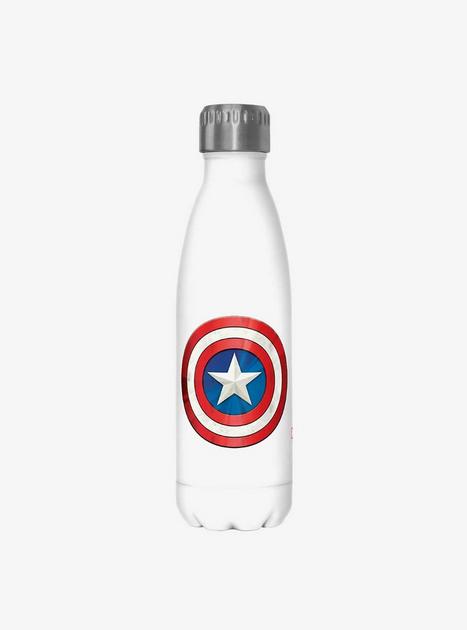 Marvel Captain America Shield Stainless Steel Water Bottle - WHITE ...