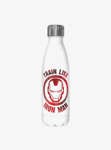 Marvel Train Like Iron Man Stainless Steel Water Bottle - WHITE | Hot Topic