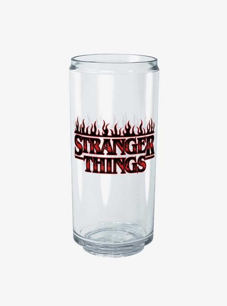 Stranger Things Flame Logo Can Cup - CLEAR | Hot Topic