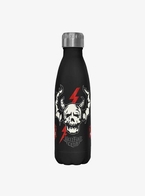 Stranger Things Hellfire Club Lightning Stainless Steel Water Bottle ...