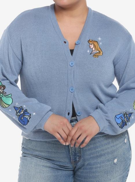 Disney Sleeping Beauty Aurora & Fairies Girls Skimmer Cardigan Plus ...