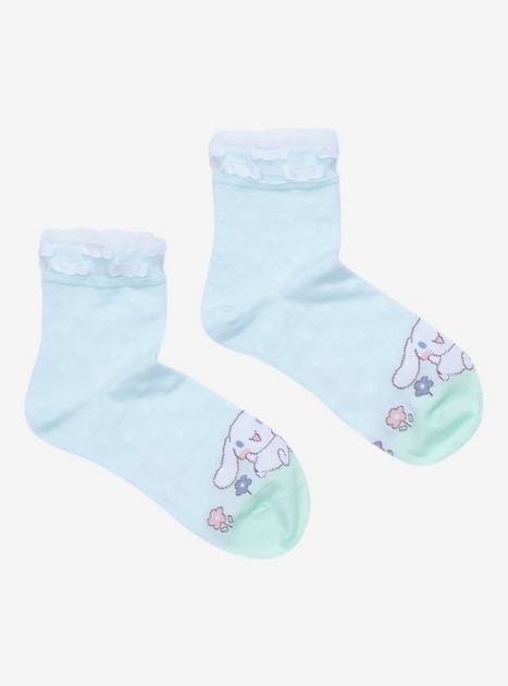 Cinnamoroll Cloud Lace Ankle Socks | Hot Topic