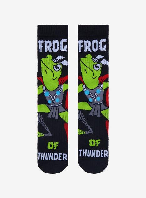 Marvel Thor Frog Of Thunder Crew Socks | Hot Topic