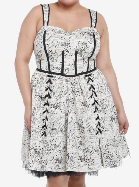 Music Notes Dress Plus Size | Hot Topic
