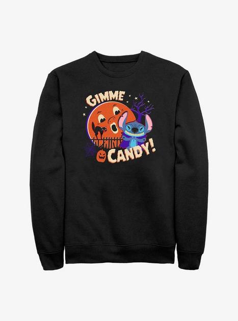 Disney Lilo & Stitch Gimme Candy Sweatshirt - BLACK | Hot Topic