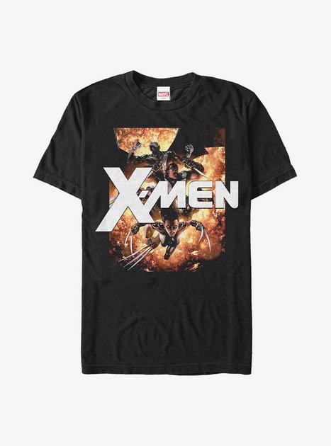 Marvel X-Men Explosion T-Shirt - BLACK | BoxLunch