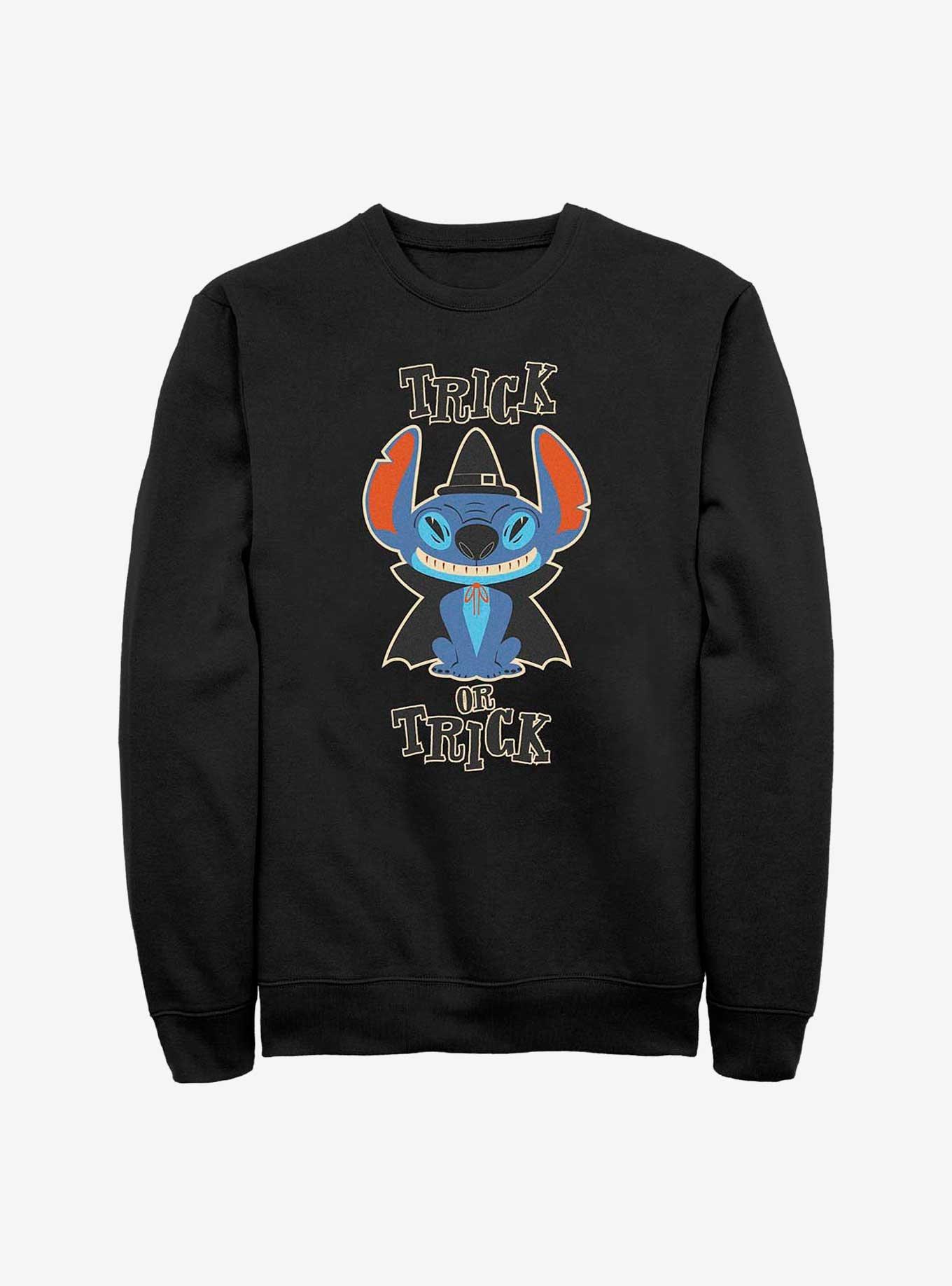 Disney Lilo & Stitch Trick Or Trick Sweatshirt - BLACK | BoxLunch