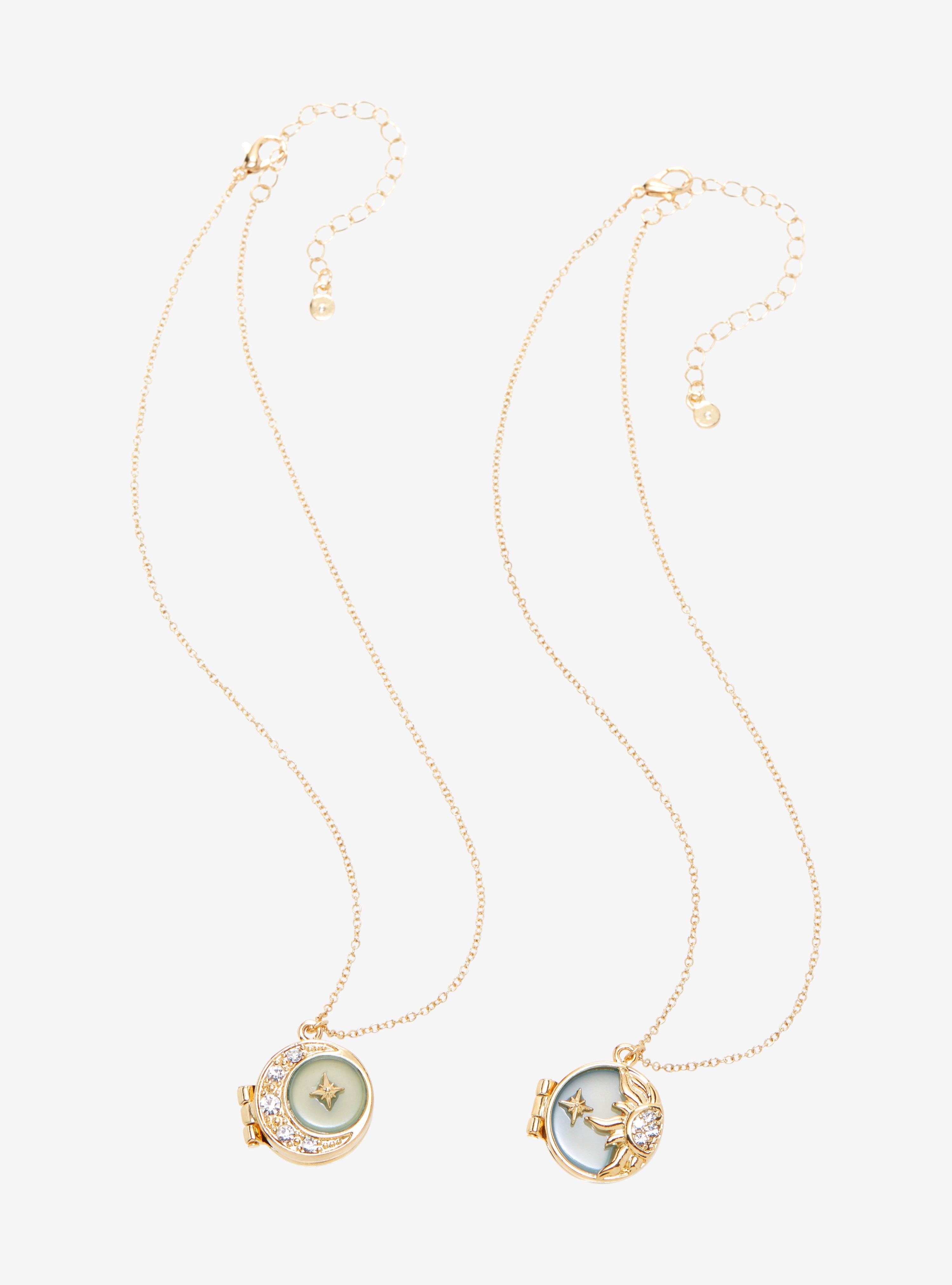 Celestial Lockets Best Friend Necklace Set | Hot Topic