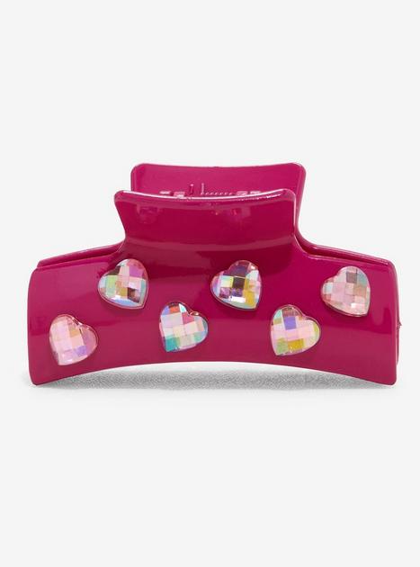 Heart Gem Pink Claw Hair Clip | Hot Topic