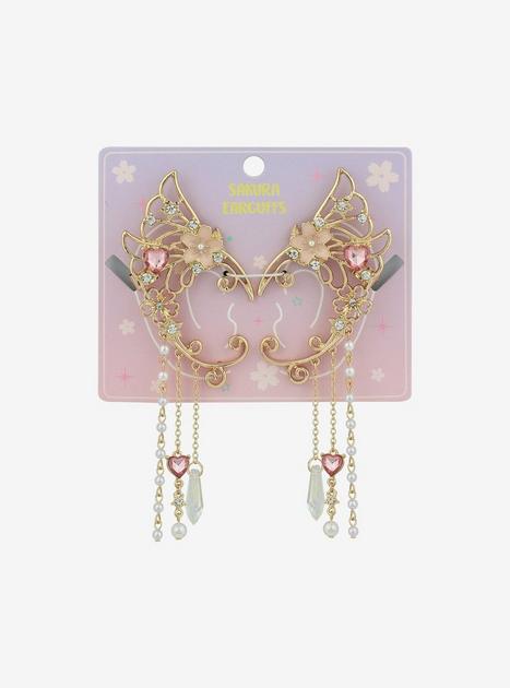 Sakura Heart Angel Wing Ear Cuff Set | Hot Topic