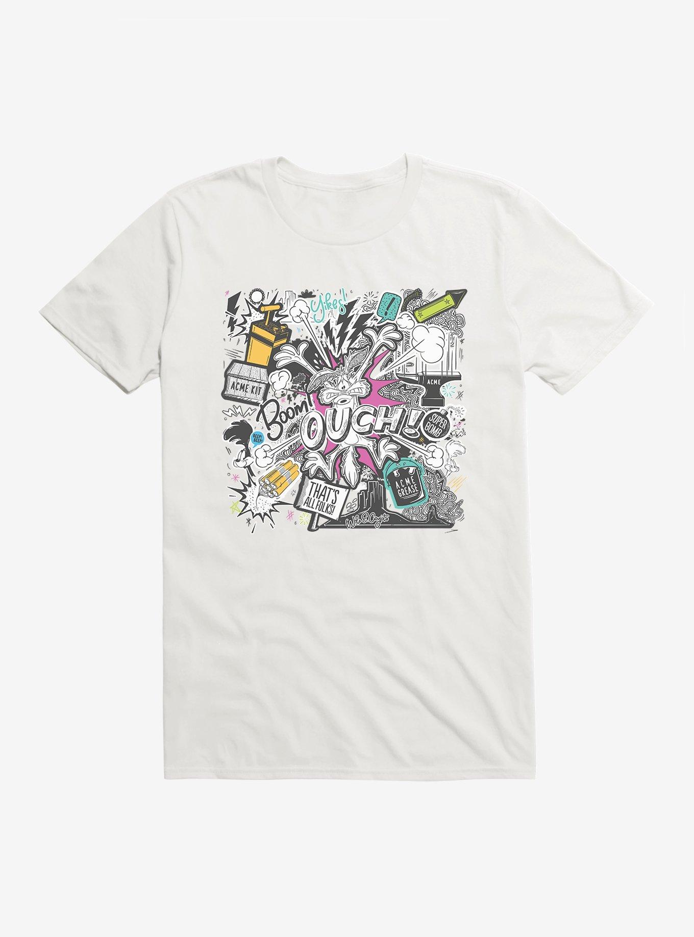Looney Tunes Wile E. Coyote Ouch Doodle T-Shirt | Hot Topic
