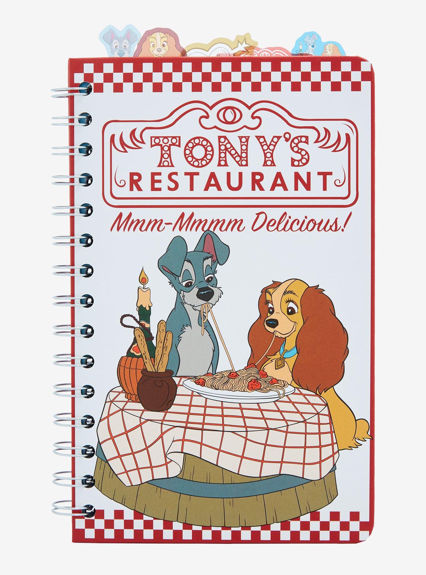 Disney Lady and the Tramp Tony's Restaurant Tab Journal - BoxLunch ...