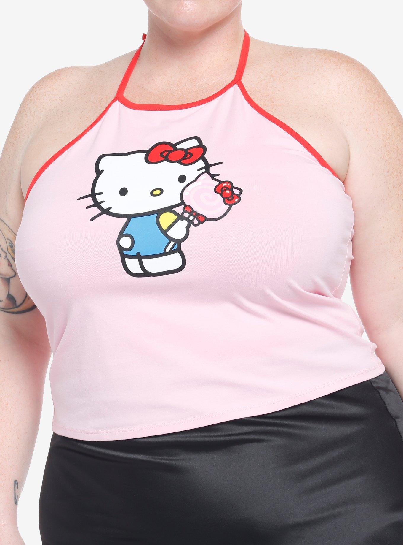 Hello Kitty Lollipop Girls Halter Tank Top Plus Size | Hot Topic