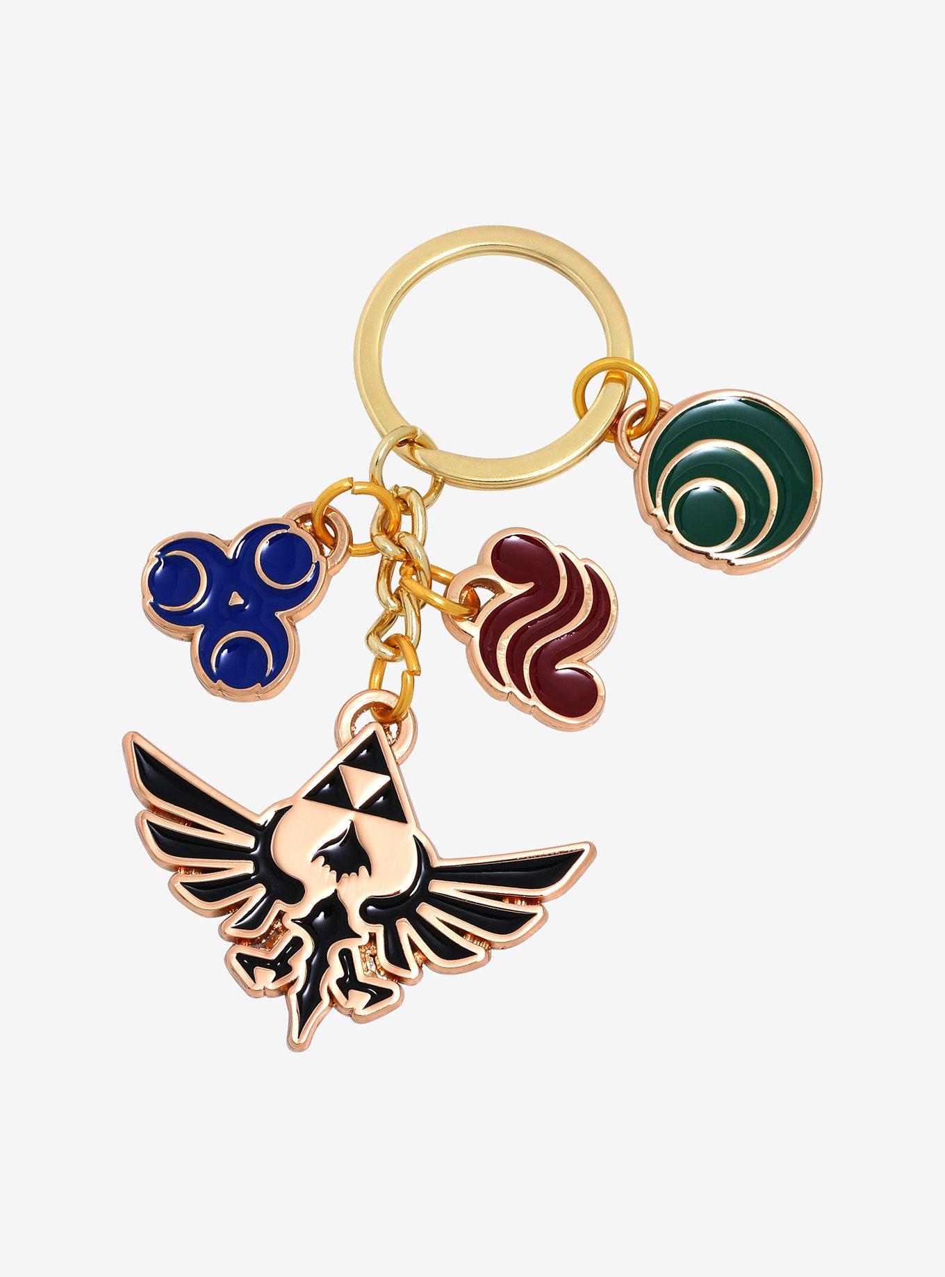 Nintendo The Legend of Zelda Symbols Multi-Charm Keychain - BoxLunch ...