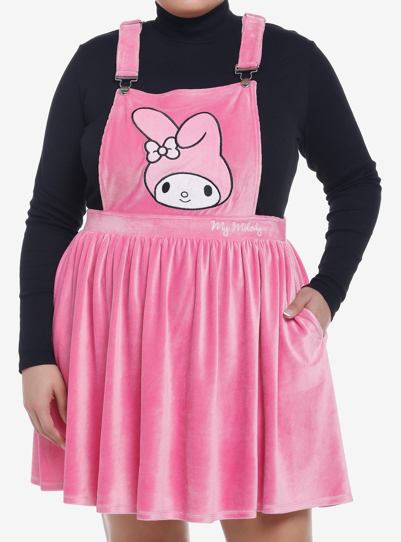 My Melody Pink Velvet Skirtall Plus Size | Hot Topic
