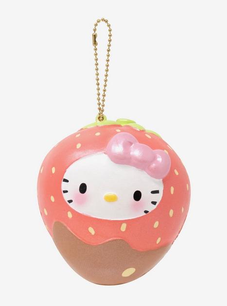 Hello Kitty Chocolate Strawberry Squishy Toy Key Chain | Hot Topic