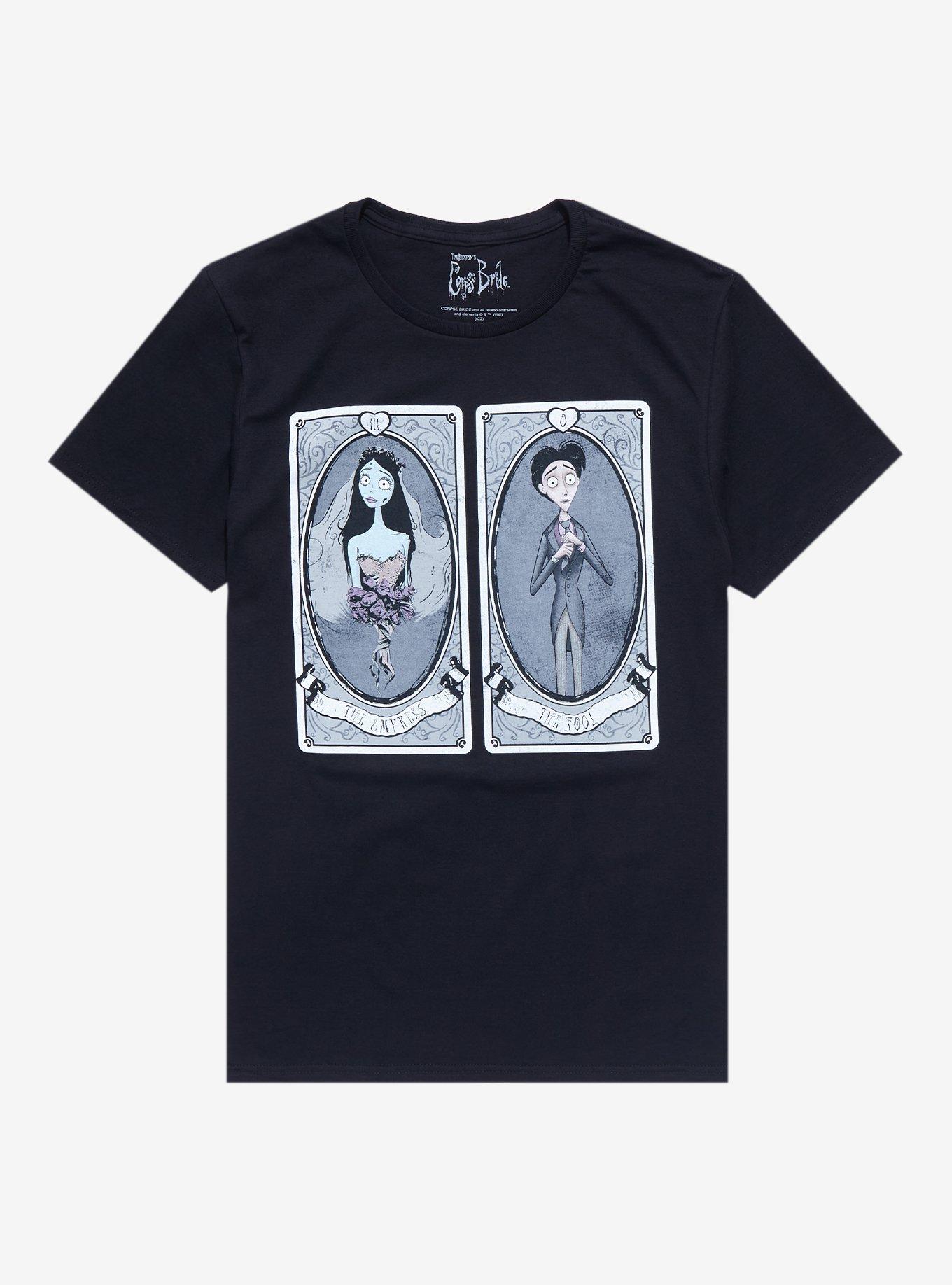 Corpse Bride Emily & Victor Tarot Card T-Shirt | Hot Topic