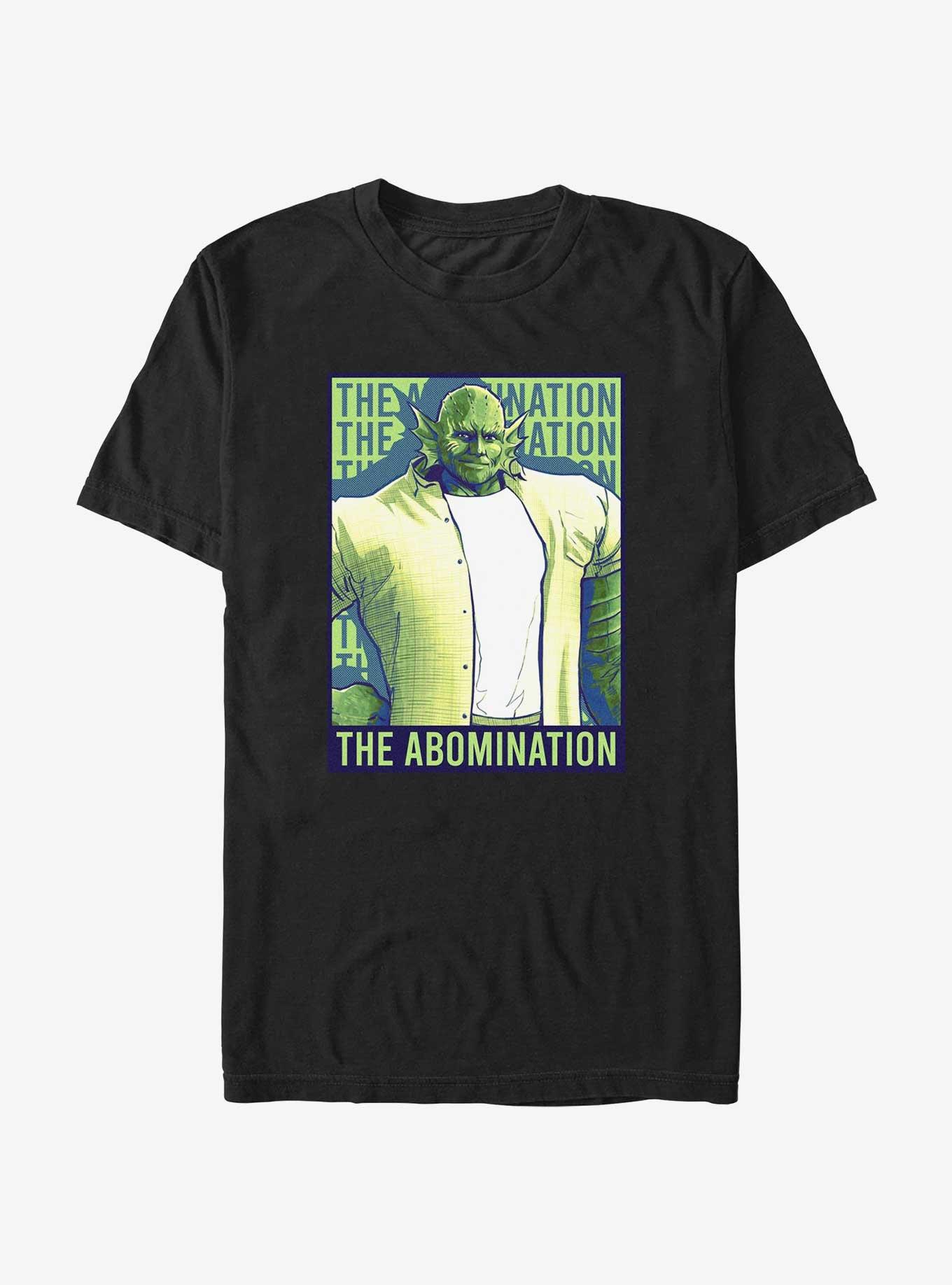 Marvel She-Hulk The Abomination Propaganda T-Shirt - BLACK | BoxLunch