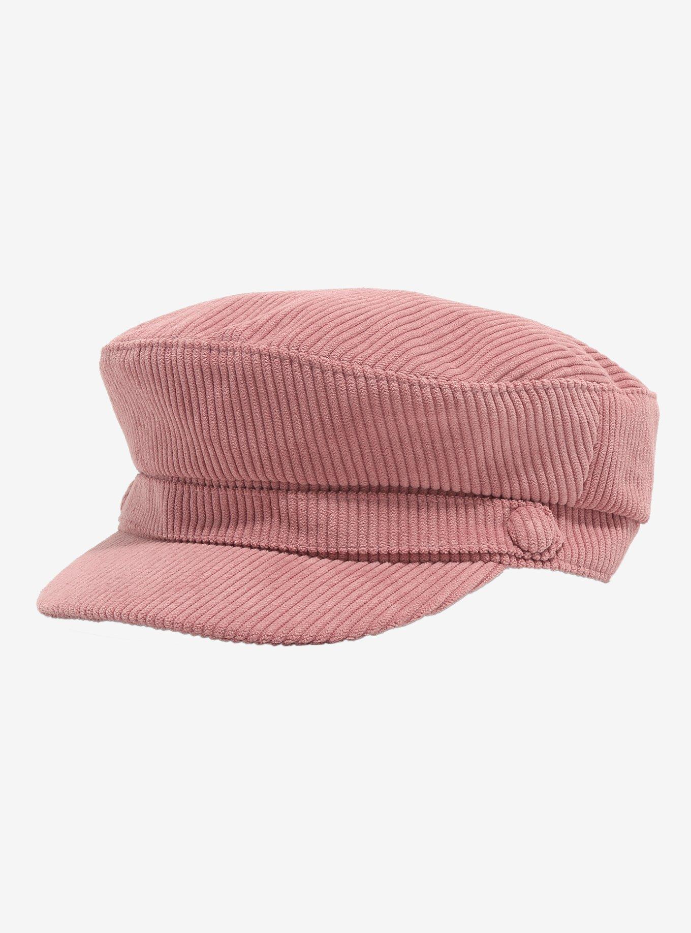 Pink Corduroy Cabbie Hat | Hot Topic