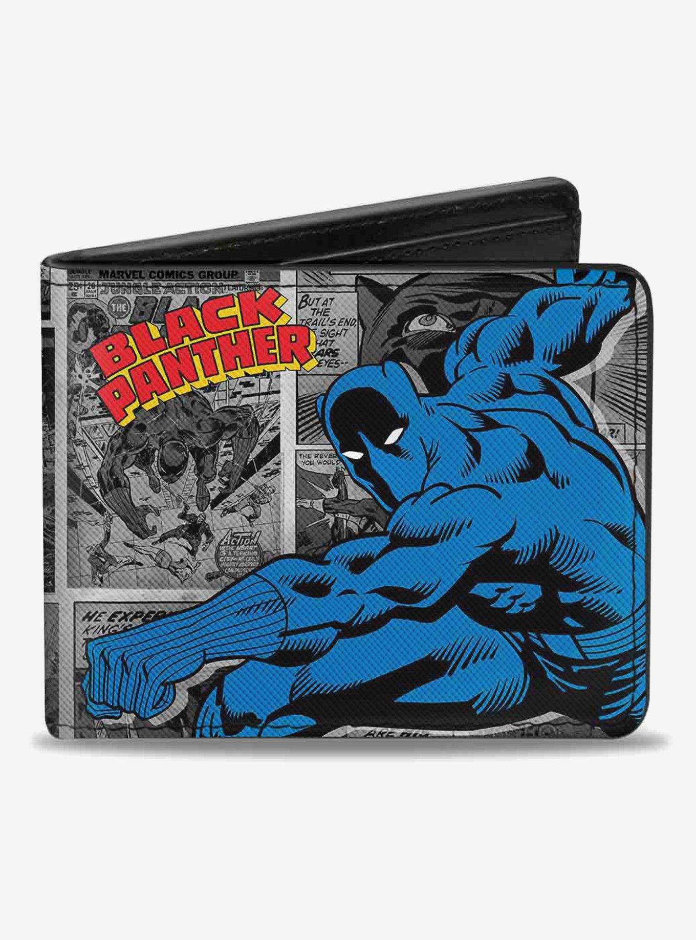 Marvel Black Panther Comic Blocks Bifold Wallet | Hot Topic