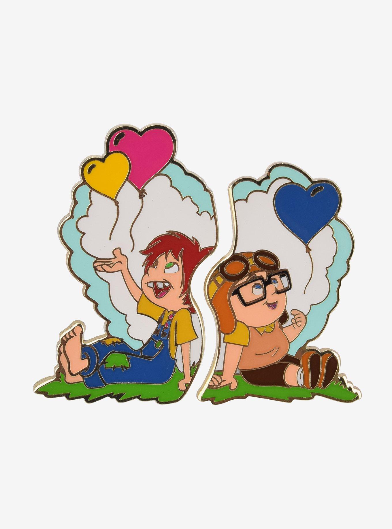 Disney Pixar Up Carl & Ellie Cloud Enamel Pin Set - BoxLunch Exclusive ...