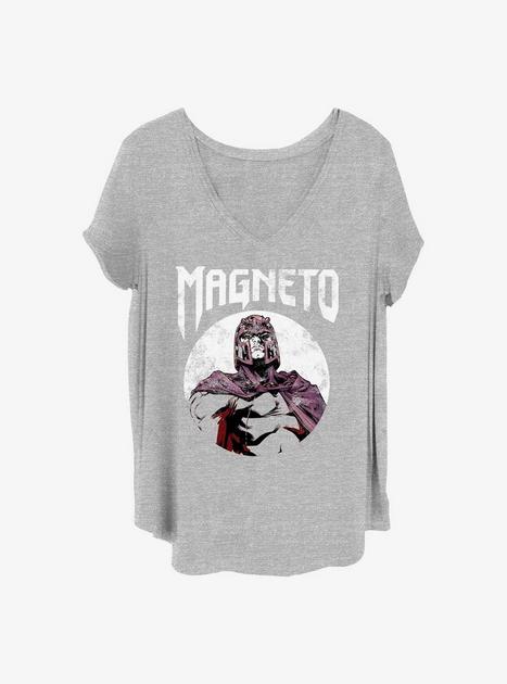 Marvel X-Men Magneto Pose Girls T-Shirt Plus Size - GREY | Hot Topic