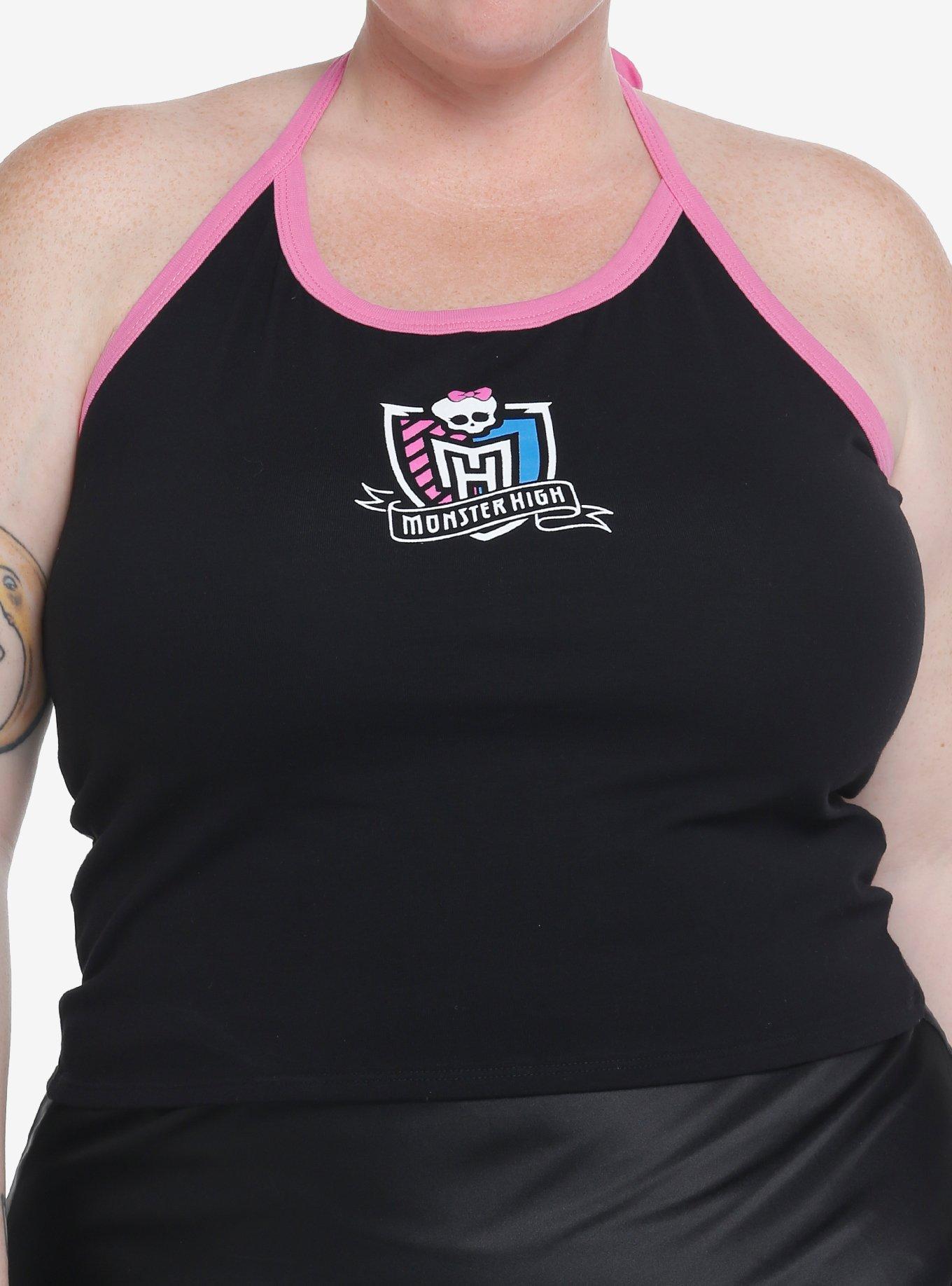 Monster High Logo Girls Halter Tank Top Plus Size | Hot Topic
