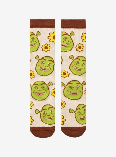 Shrek Sunflower Crew Socks | Hot Topic