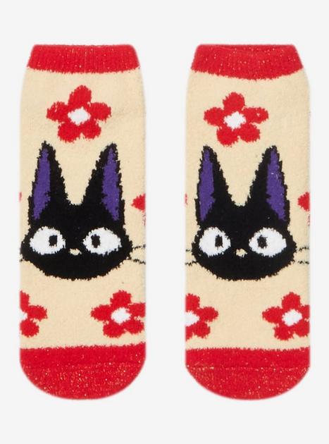 Studio Ghibli Kiki's Delivery Service Flower Fuzzy No-Show Socks | Hot ...