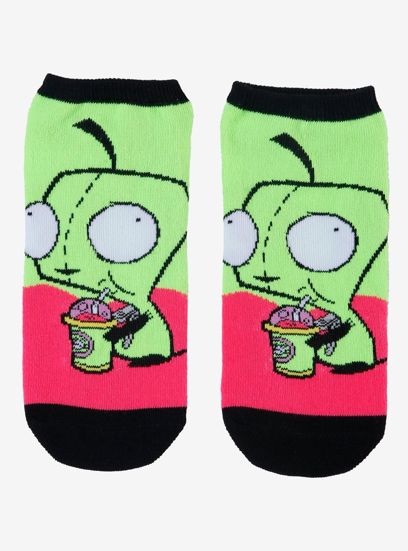 Invader Zim GIR Slurpee No-Show Socks | Hot Topic