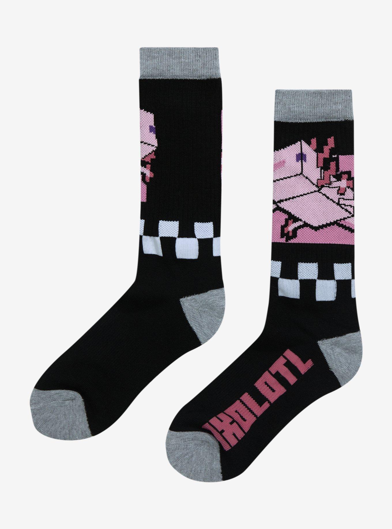 Minecraft Axolotl Crew Socks | Hot Topic