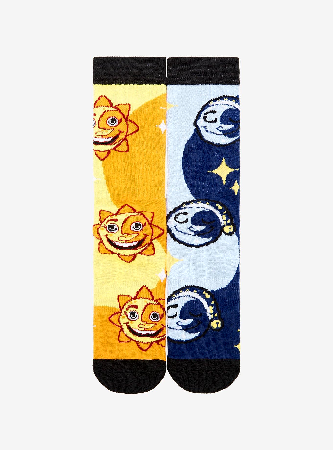 Five Nights At Freddy's: Security Breach Sun & Moon Crew Socks | Hot Topic