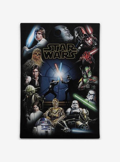Star Wars Character Collage Gallery Wrapped Canvas Wall Decor | BoxLunch