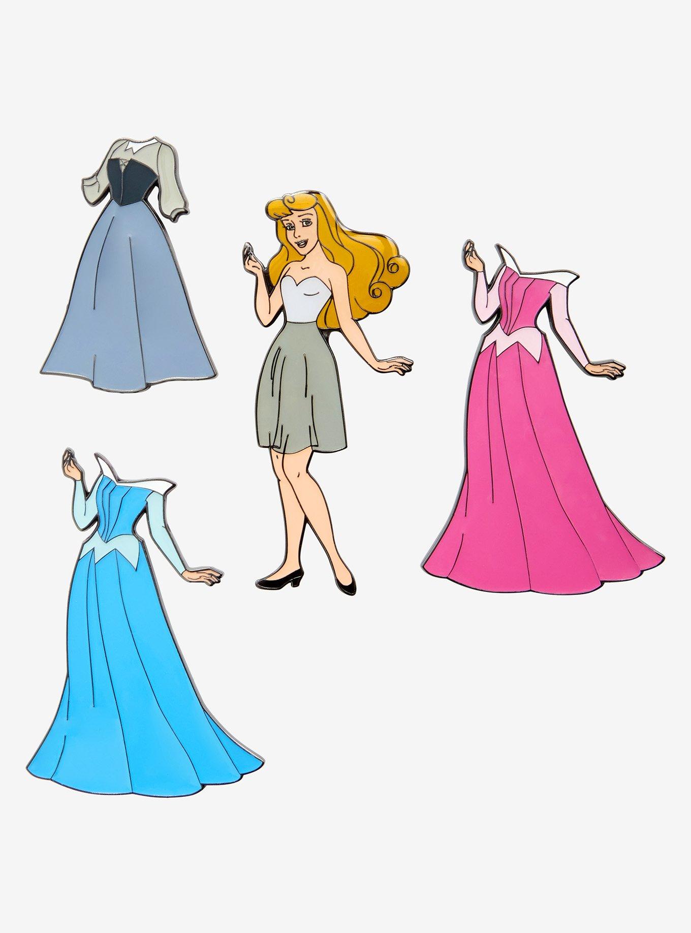 Loungefly Disney Sleeping Beauty Aurora Interchangeable Dress Enamel ...