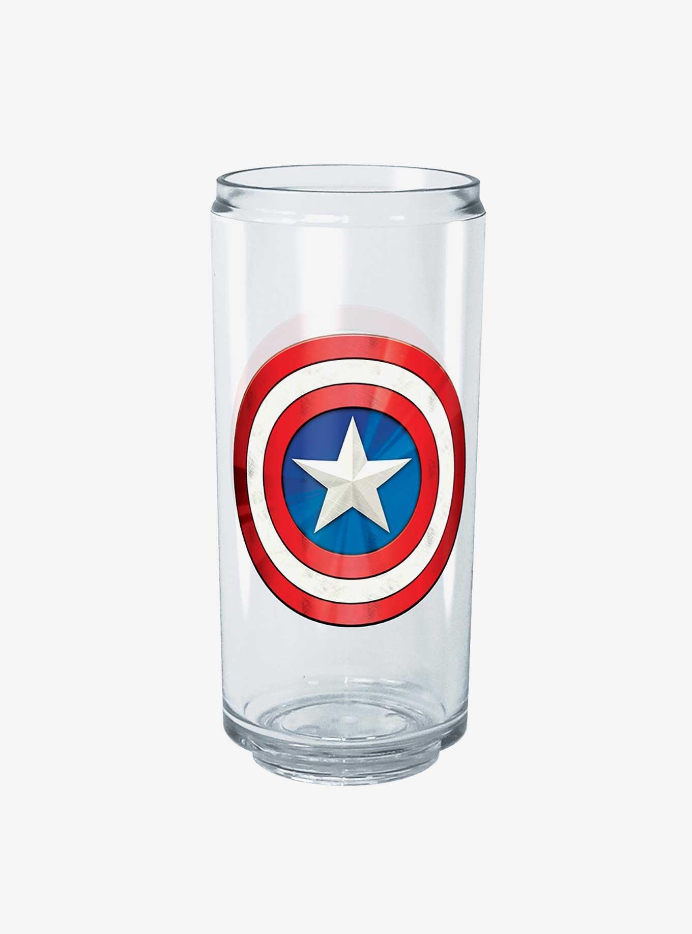 Marvel Captain America Shield Can Cup - CLEAR | BoxLunch