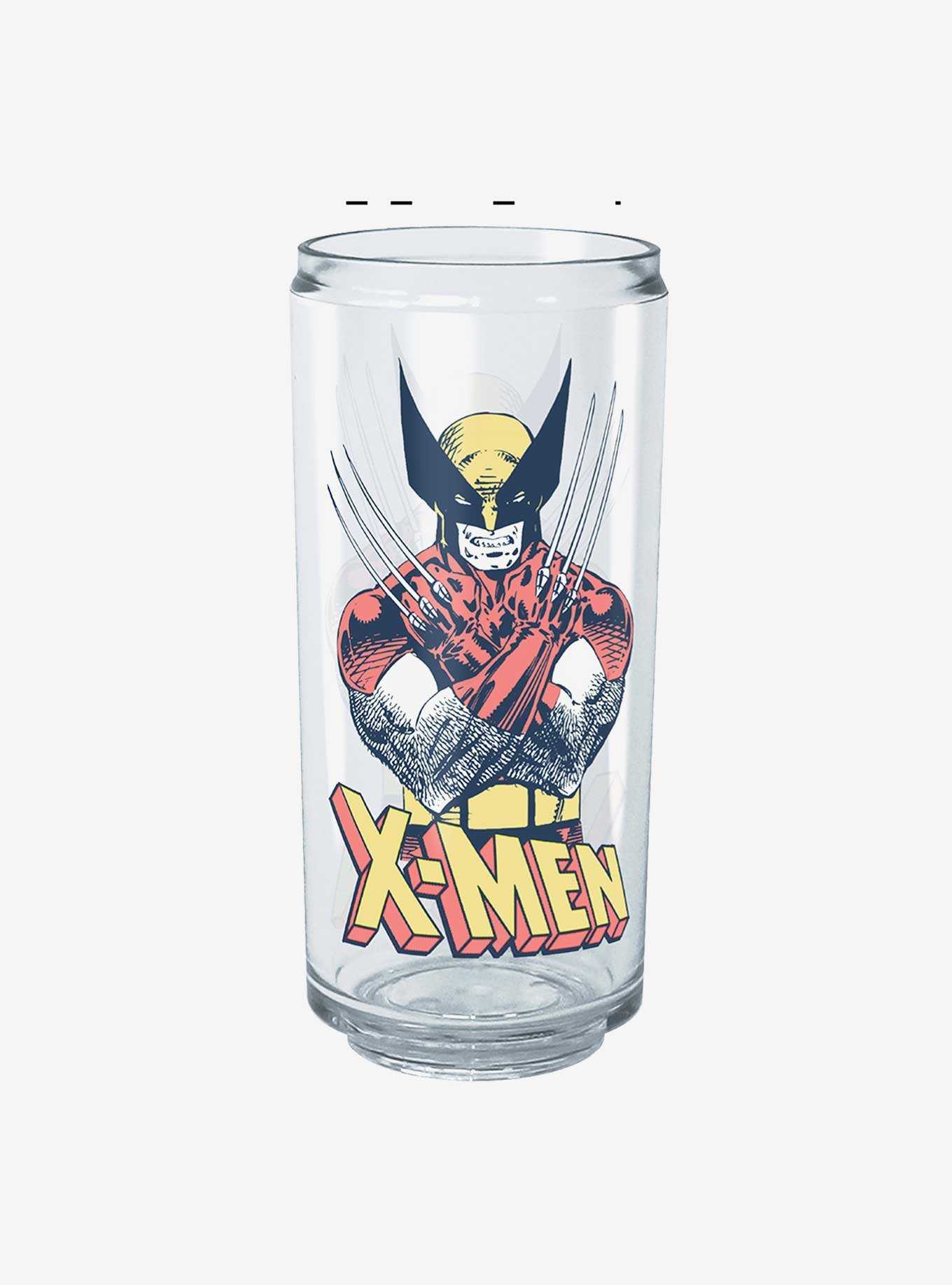 Marvel Vintage Wolverine Can Cup - CLEAR | BoxLunch