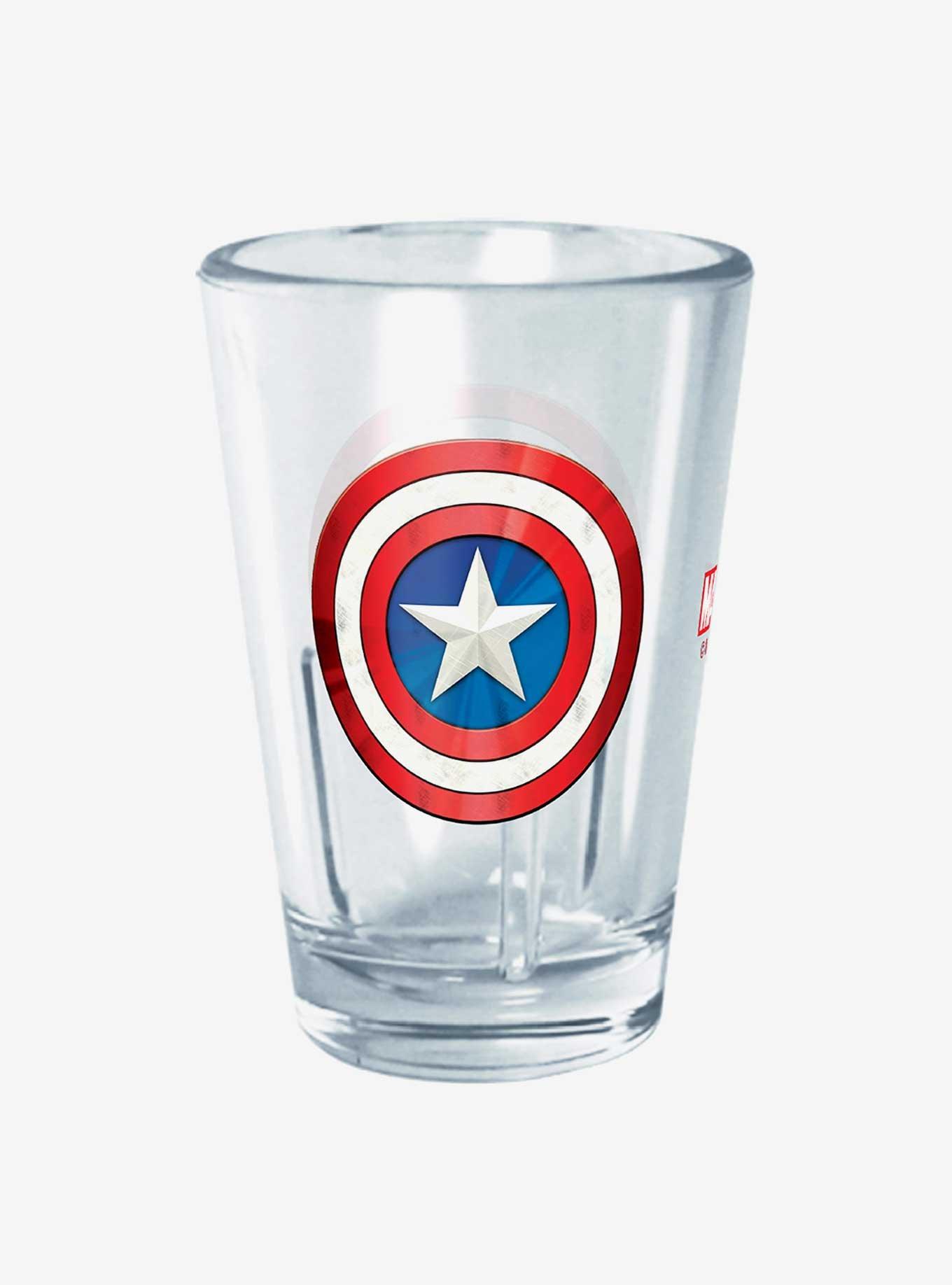 Marvel Captain America Shield Mini Glass - CLEAR | BoxLunch
