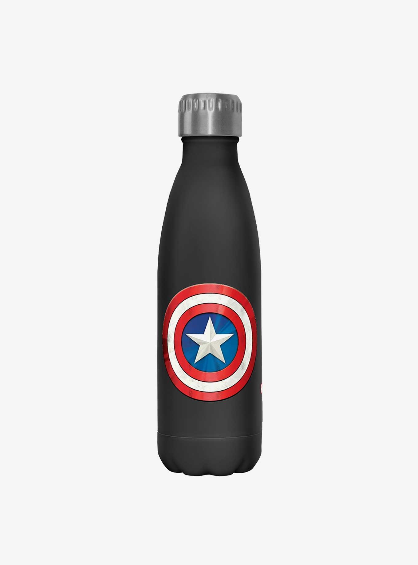 Marvel Captain America Shield Stainless Steel Water Bottle - BLACK ...
