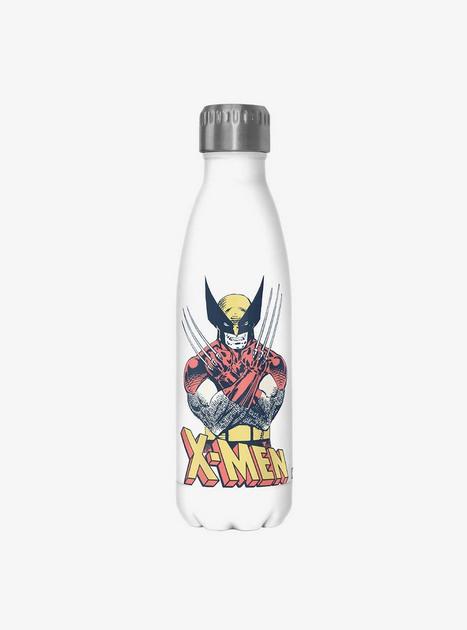 Marvel Vintage Wolverine Stainless Steel Water Bottle - WHITE | BoxLunch