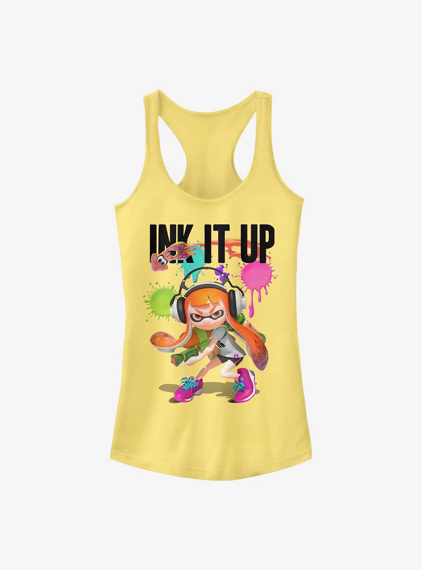 Nintendo Splatoon Ink It Up Girls Tank - YELLOW | Hot Topic