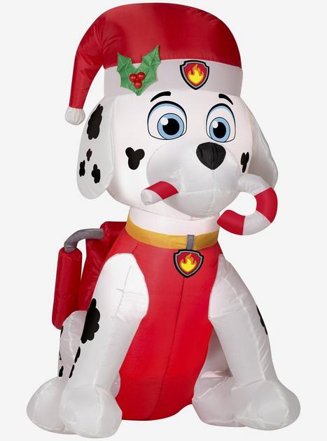 Paw Patrol Marshall Fire Dog With Candy Cane Airblown | BoxLunch