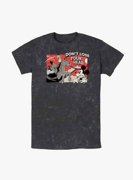 Disney Mickey Mouse Mickey And Headless Horseman Mineral Wash T-Shirt ...