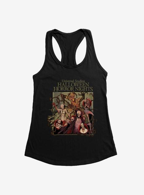 Halloween Horror Nights Monsters Group Photo Girls Tank - BLACK | Hot Topic