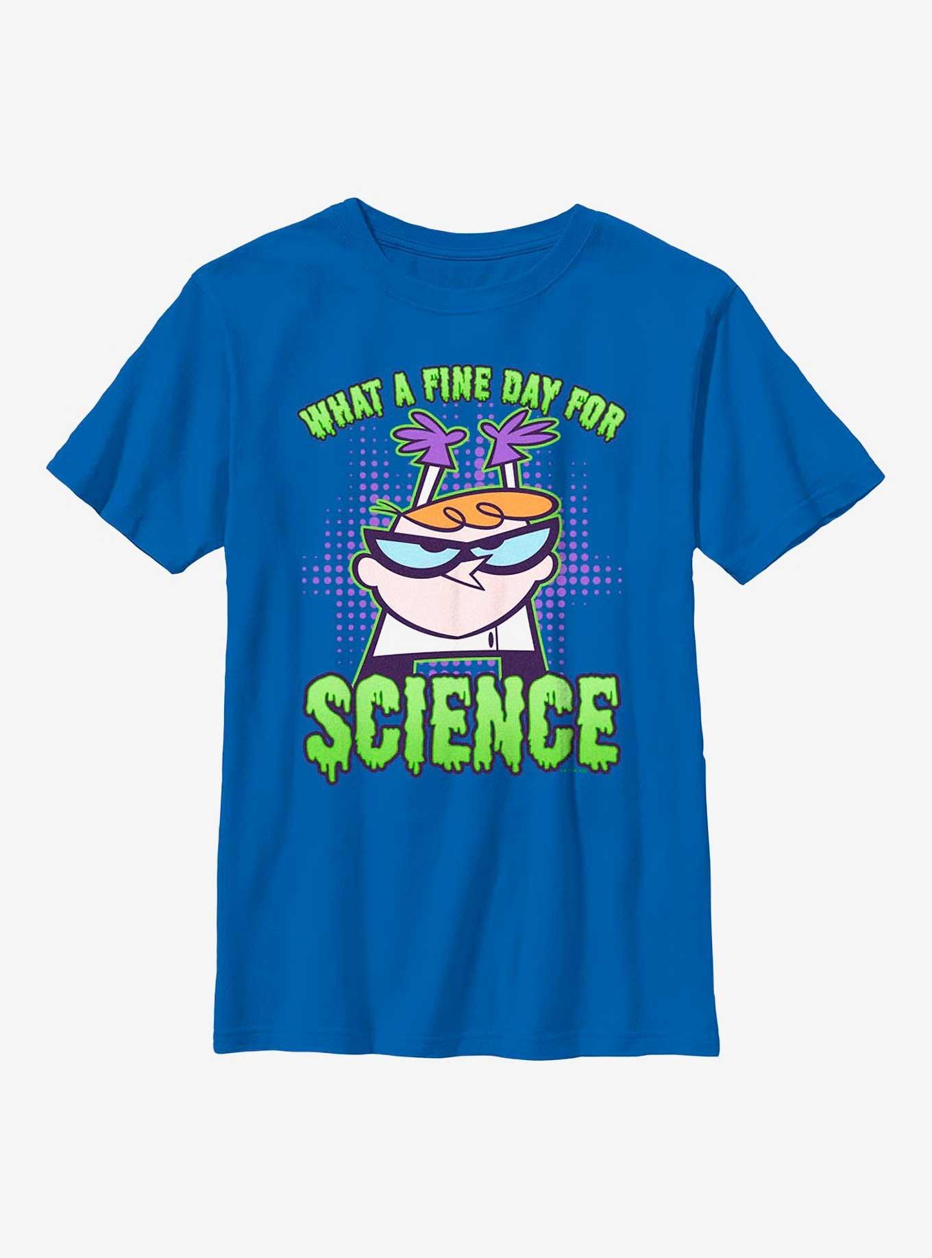 Dexter's Laboratory Fine Day For Science Youth T-Shirt - BLUE | BoxLunch