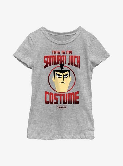 Samurai Jack My Samurai Jack Costume Cosplay Youth Girls T-Shirt - GREY ...