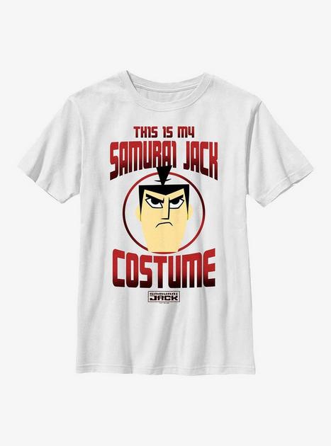 Samurai Jack My Samurai Jack Costume Cosplay Youth T-Shirt - WHITE ...