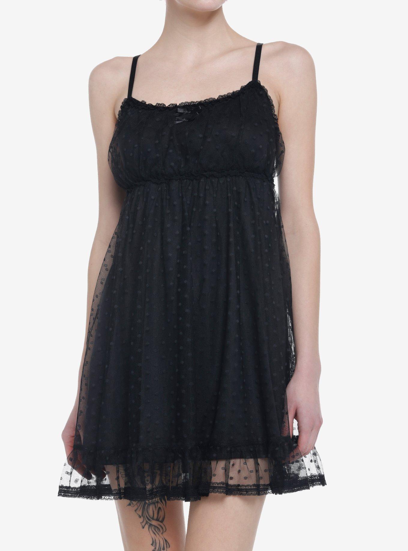 Black Empire Waist Slip Dress | Hot Topic