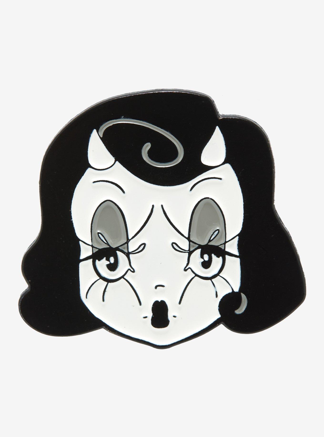 Vintage Cartoon Devil Girl Enamel Pin By Captain Toosh | Hot Topic